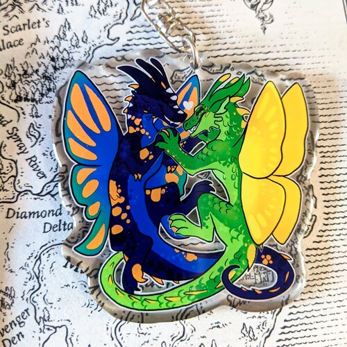 Wings of Fire: Freedom/lizard CHARM - Etsy