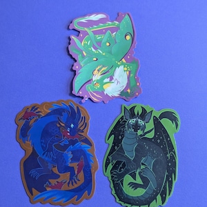 Angular Dragon Stickers [ Wings of Fire ] - Etsy