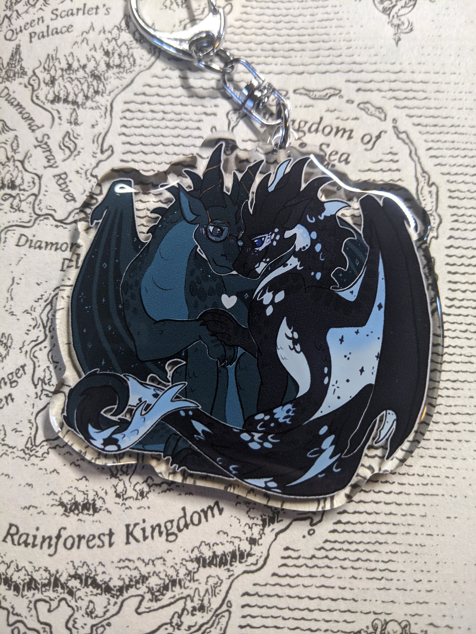 Whiteout and Thoughtful [ Wings of Fire WOF Acrylic Charm ] - Etsy