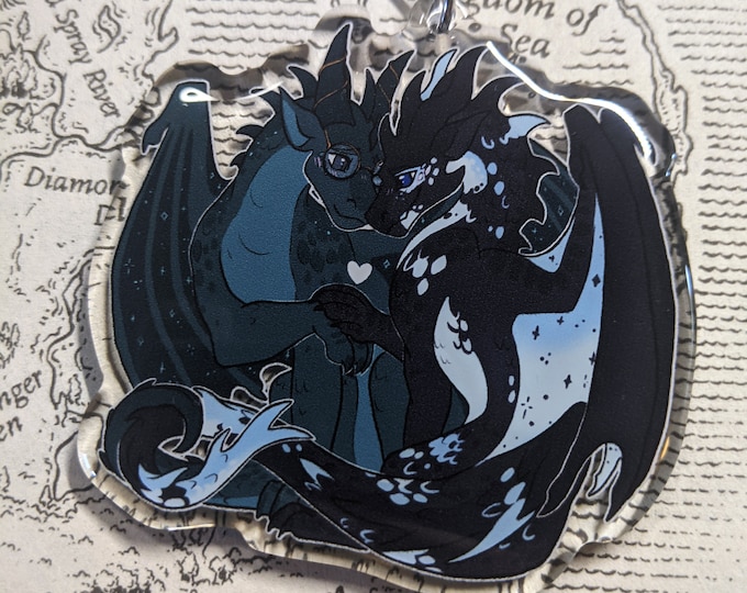 Whiteout and Thoughtful [ Wings of Fire WOF Acrylic Charm ] - Etsy