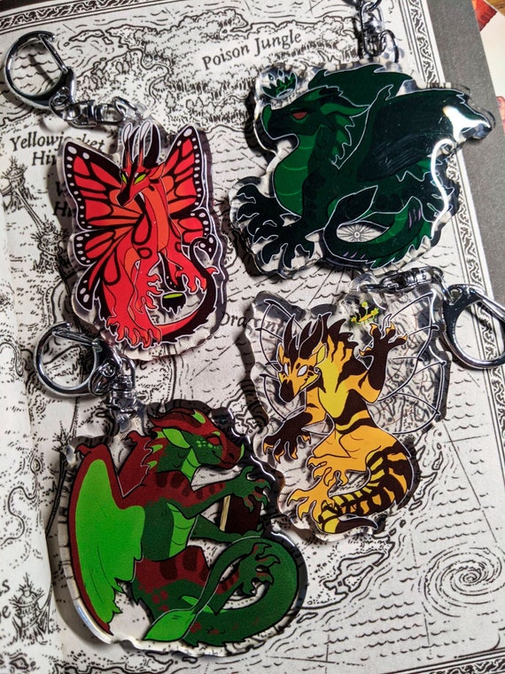 Monarchs of Pantala Wings of Fire WOF Acrylic Charm | Etsy