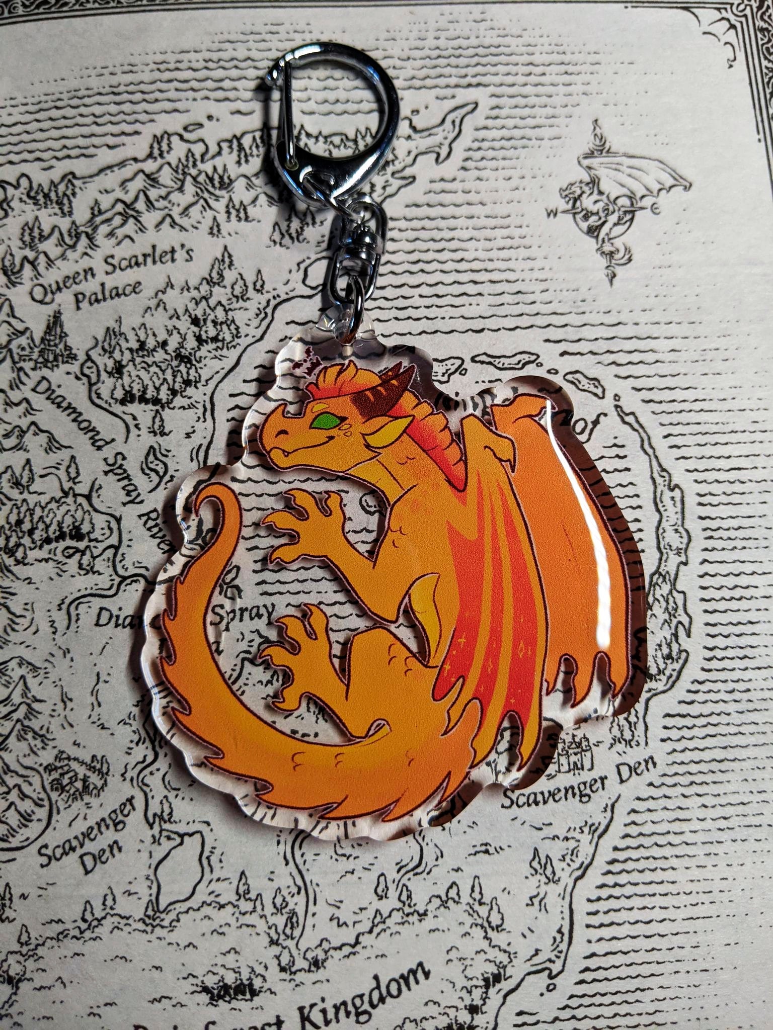 The Princesses & Princes Wings of Fire WOF Acrylic Charm - Etsy