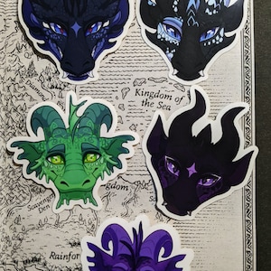 Stickers: Darkstalker Legends [wings of Fire Wof ] - Etsy