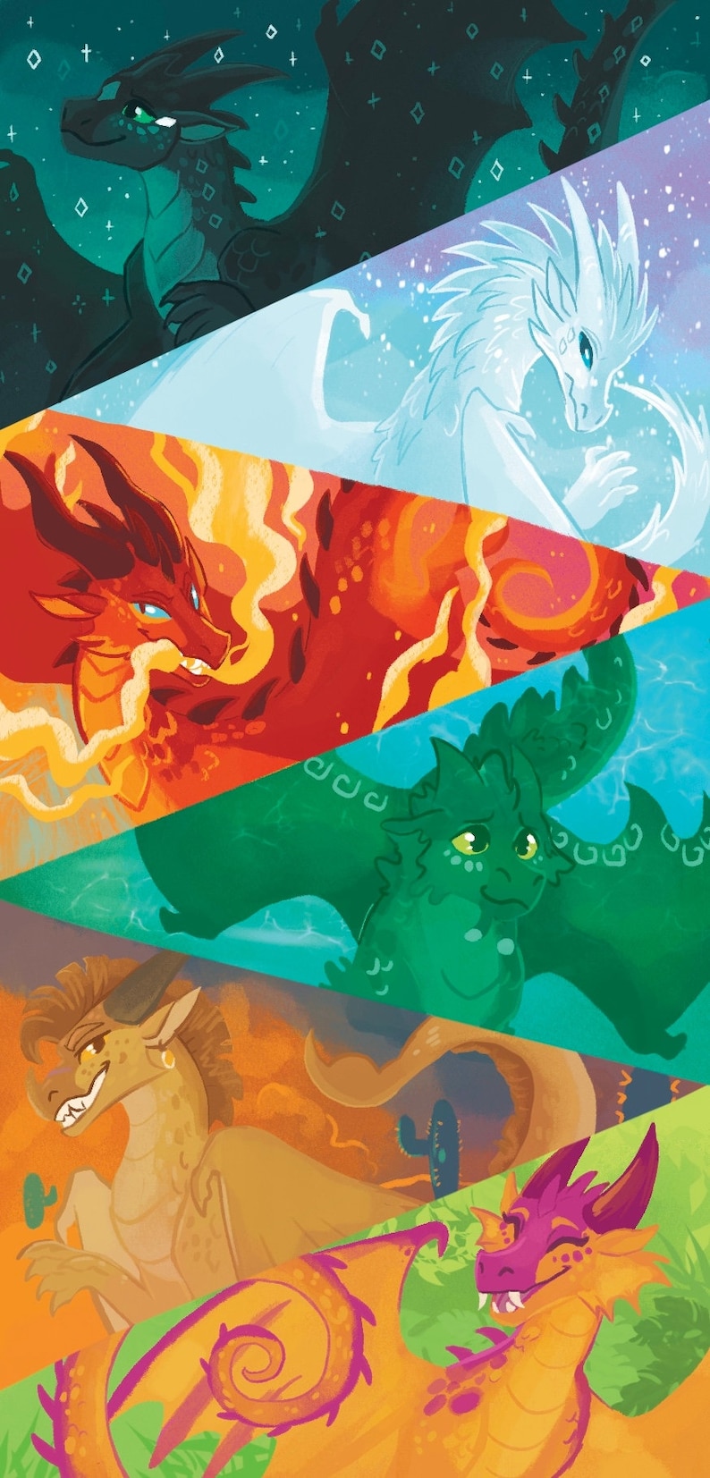 The Jade Winglet / Arc 2 Protags Bookmark Wings of Fire - Etsy Canada