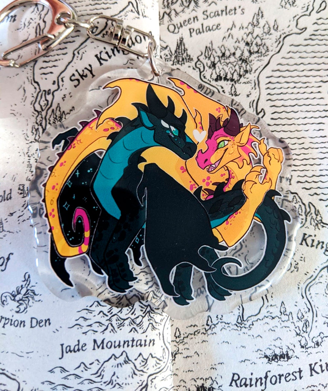 Moon and Kinkajou [ Wings of Fire WOF Acrylic Charm ] - Etsy