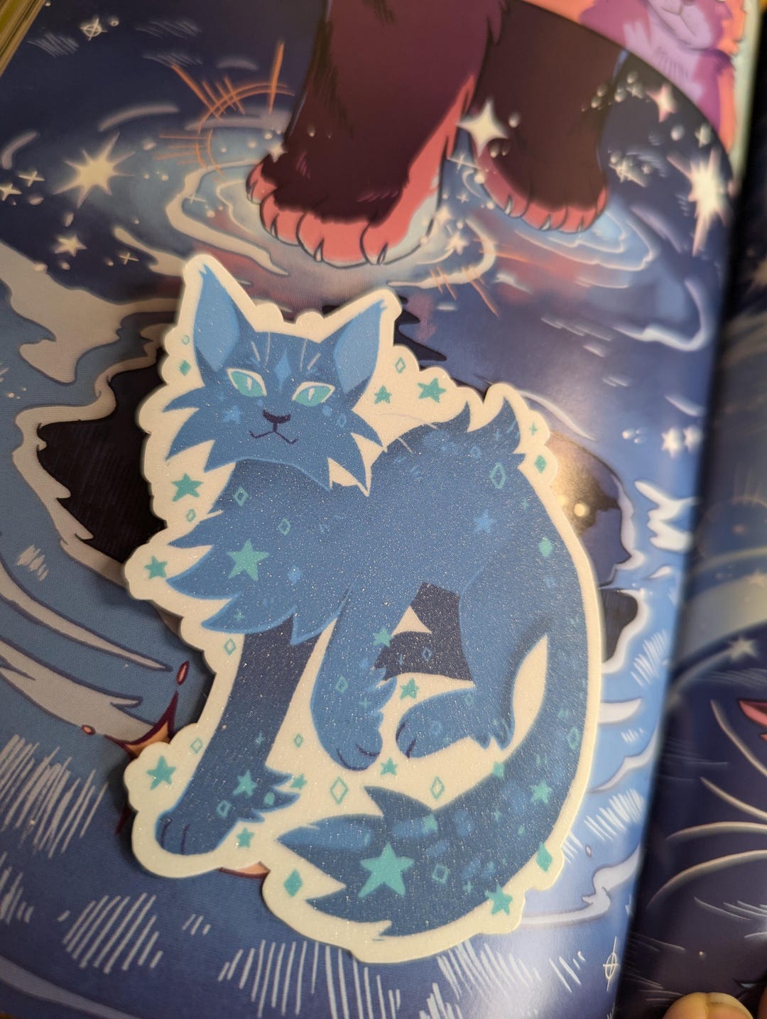 Stickers: Holo Star Cat - Etsy