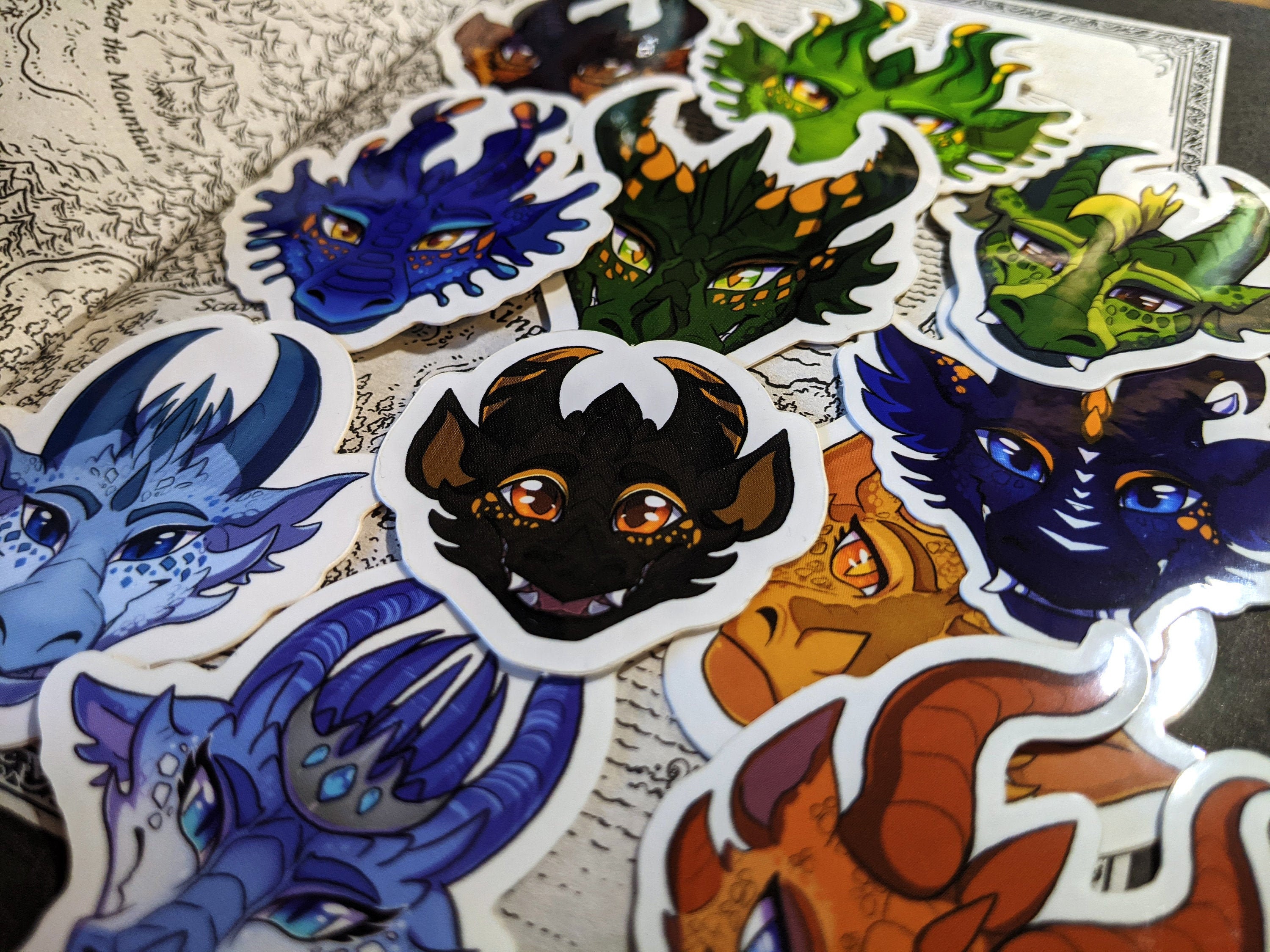 Stickers: the Lost Continent / Arc 3 Wings of Fire - Etsy