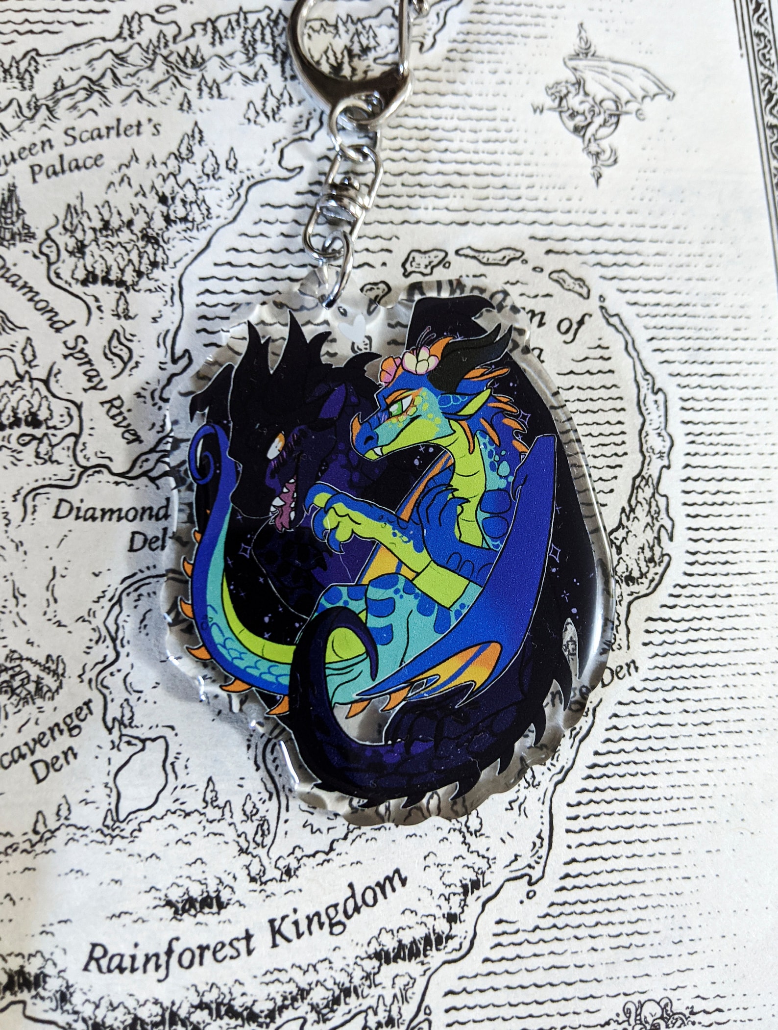 Glory and Deathbringer Wings of Fire WOF Acrylic Charm - Etsy Canada
