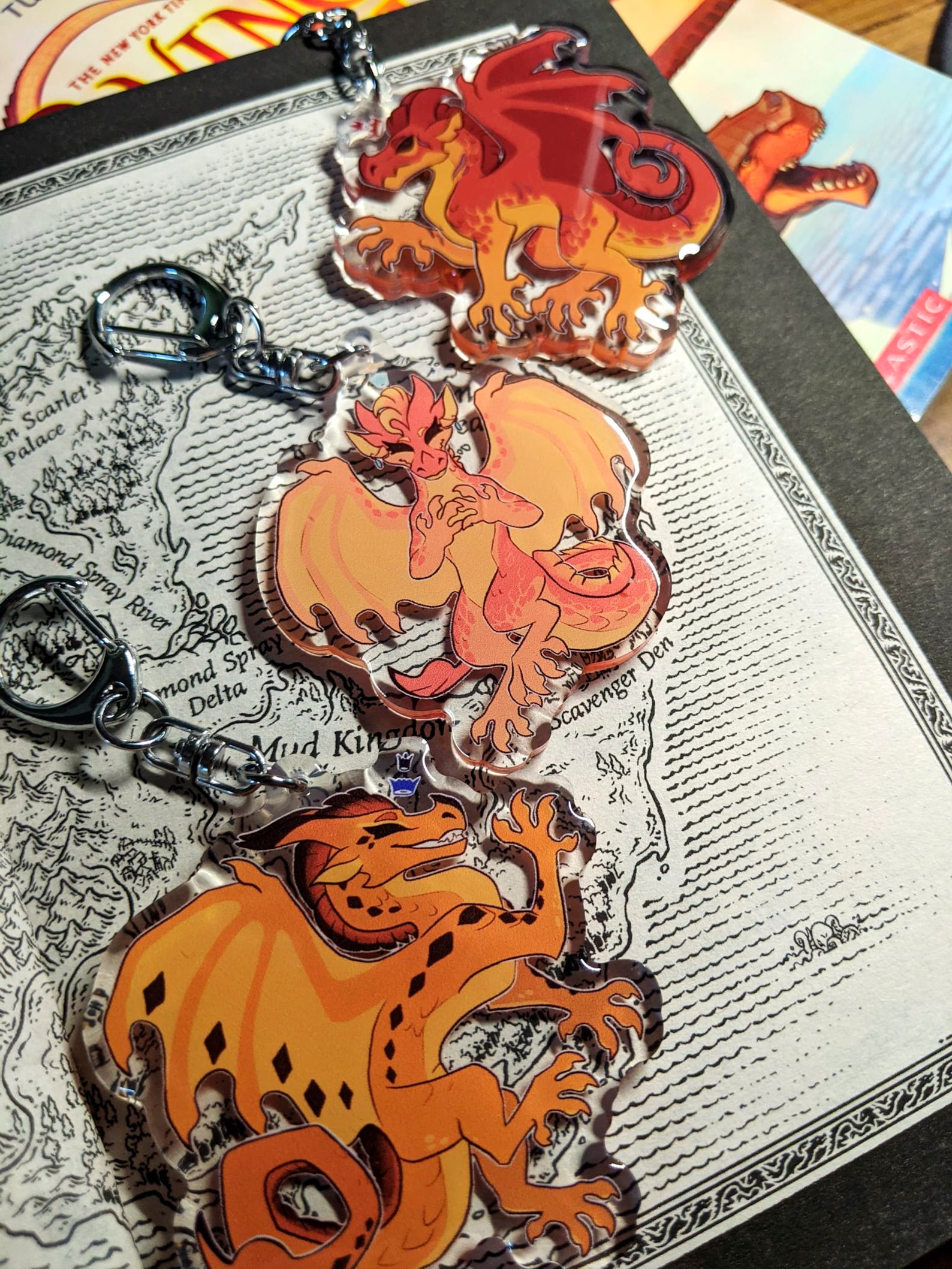 Monarchs of the Sandwing Kingdom [ Wings of Fire WOF Acrylic Charm ...