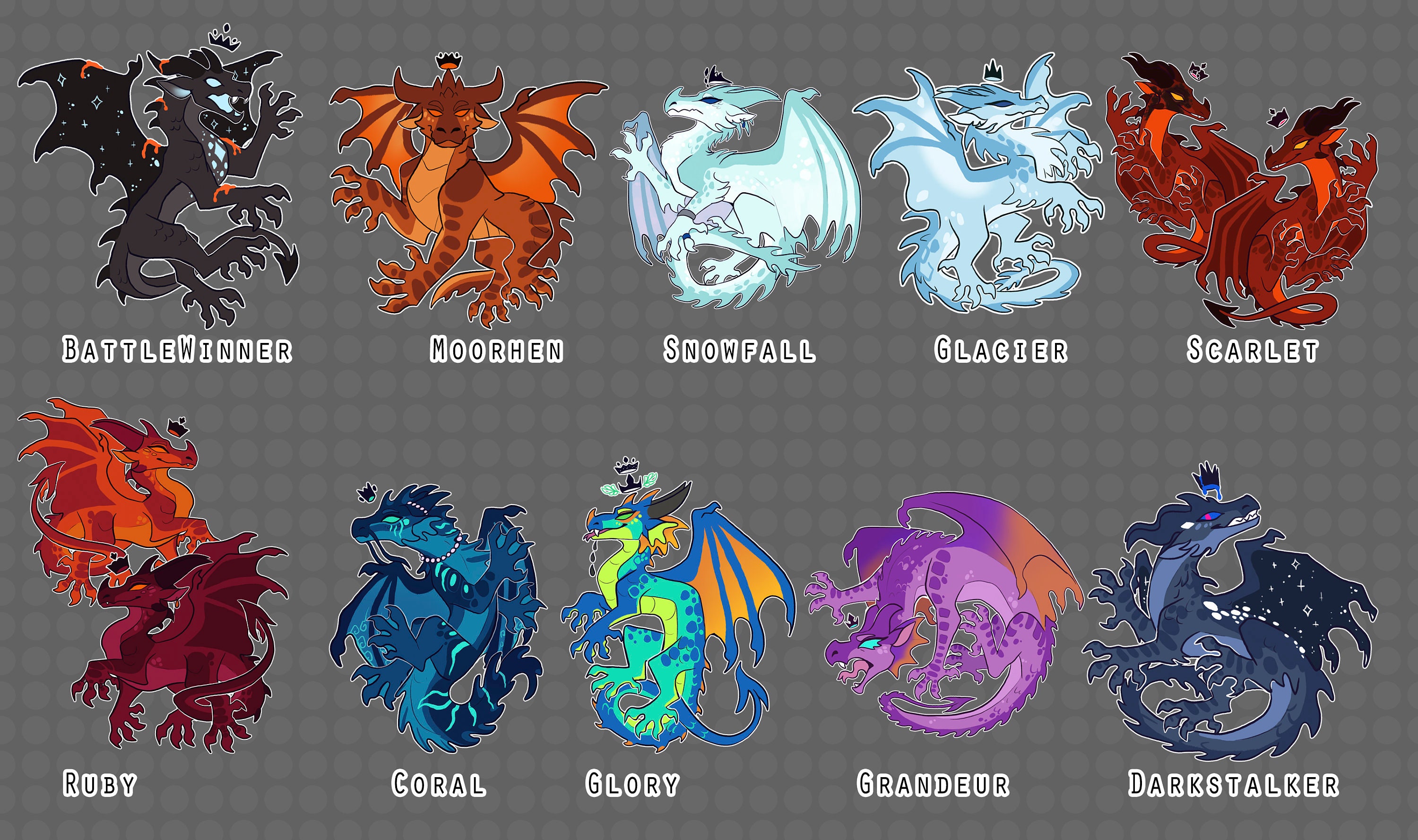 Monarcas de Pyrrhia Wings of Fire WOF Acrylic Charm - Etsy México