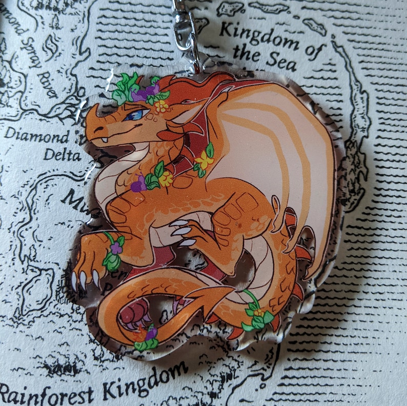 Peril and Sky Wings Of Fire WOF Acrylic Charm | Etsy