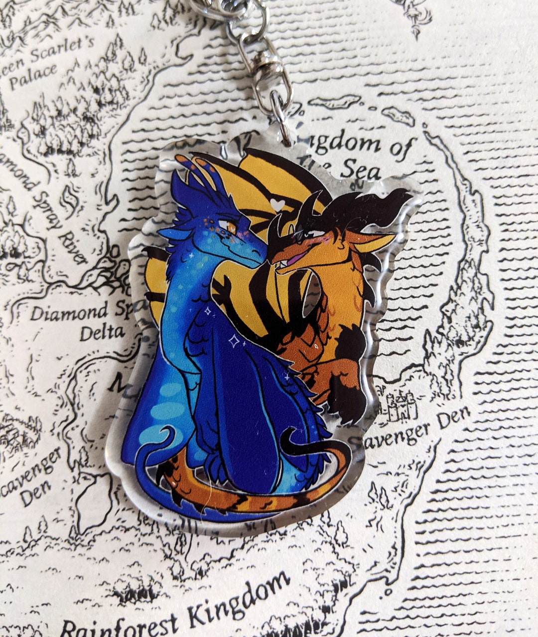 Blue and Cricket [ Wings of Fire WOF Acrylic Charm ] - Etsy