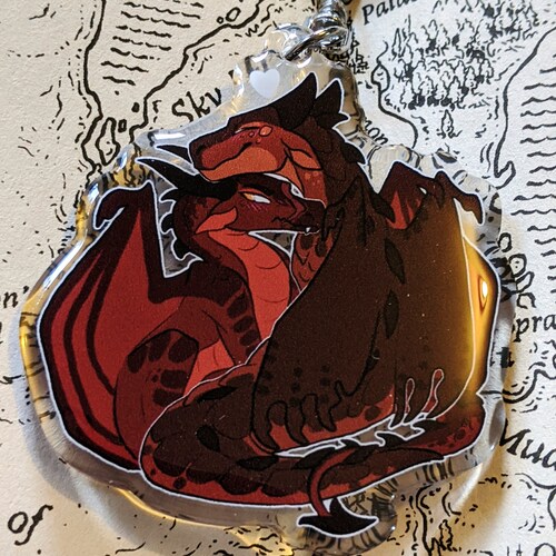 Tsunami and Riptide Wings of Fire WOF Acrylic Charm - Etsy Australia