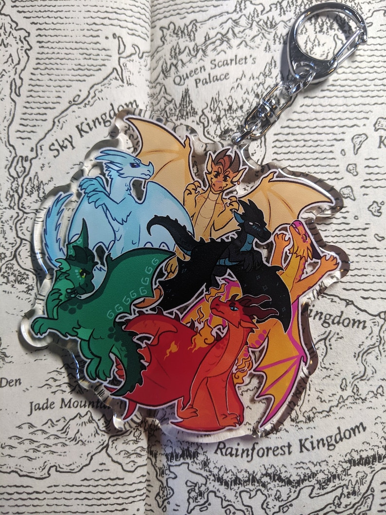 The Jade Winglet / Wings of Fire Charm - Etsy