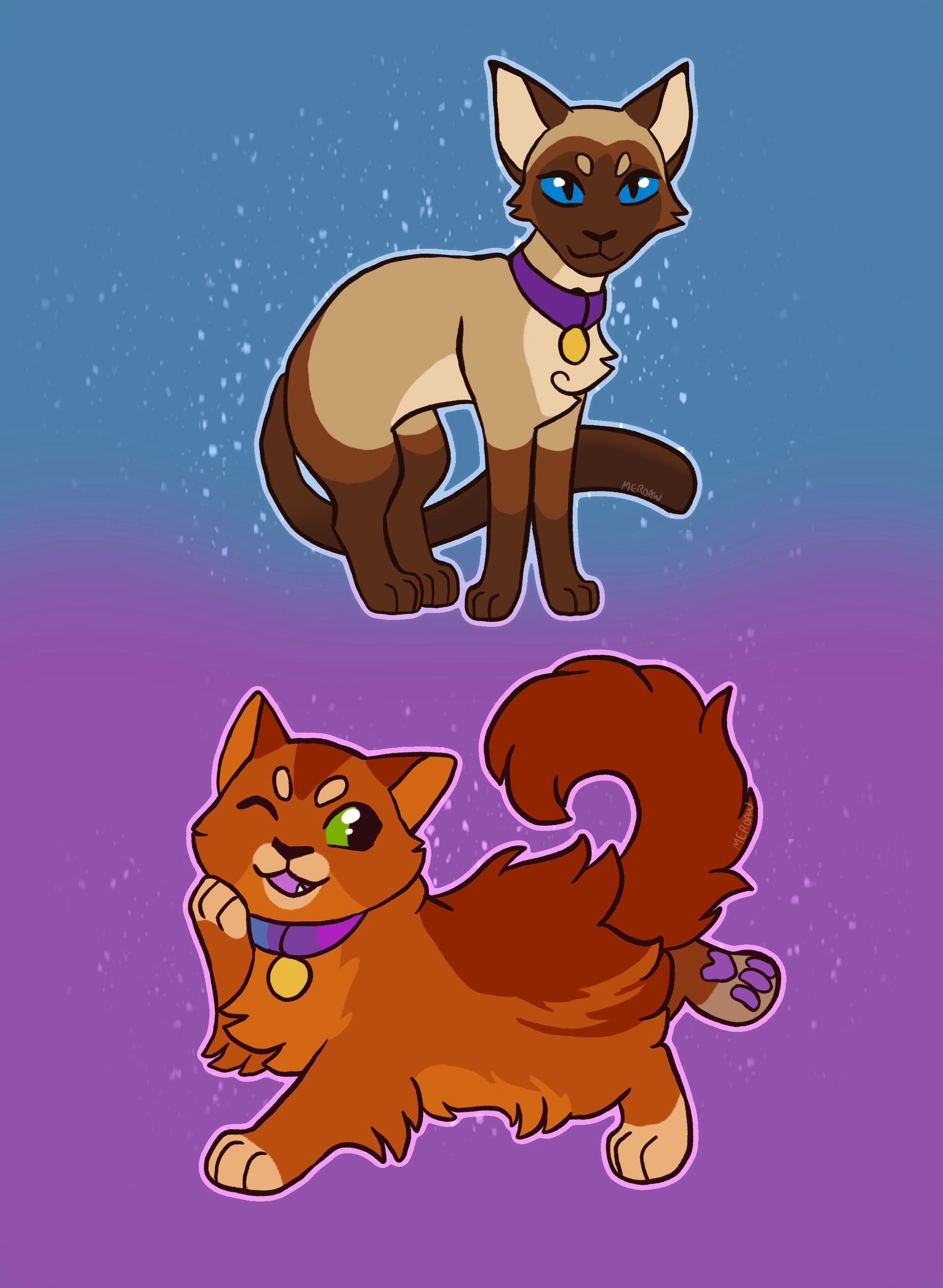 Kitty Pets: Jake and Sasha Fighting Felines / Battle Cats - Etsy