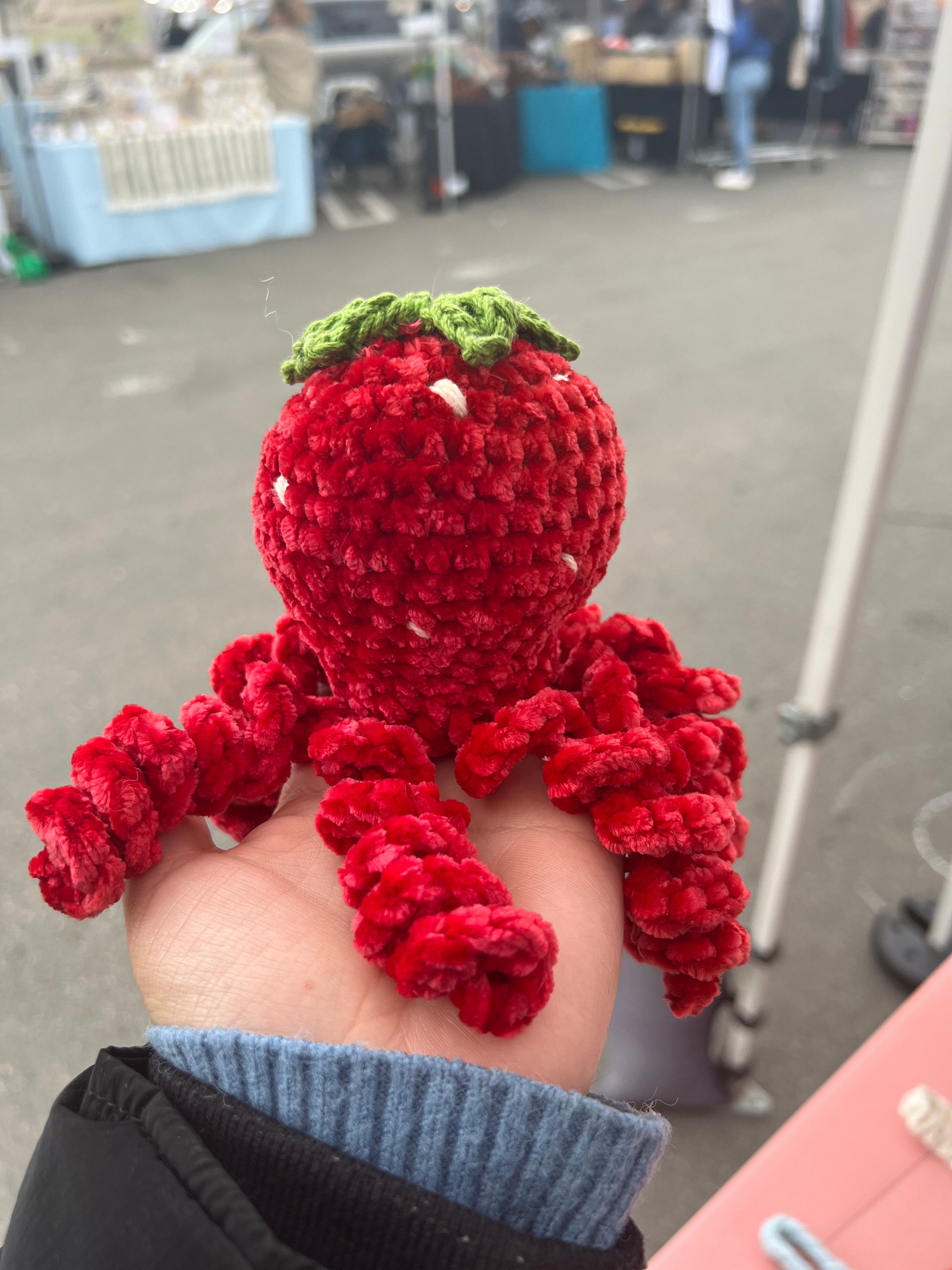 Crochet Strawberry Octopus - Etsy