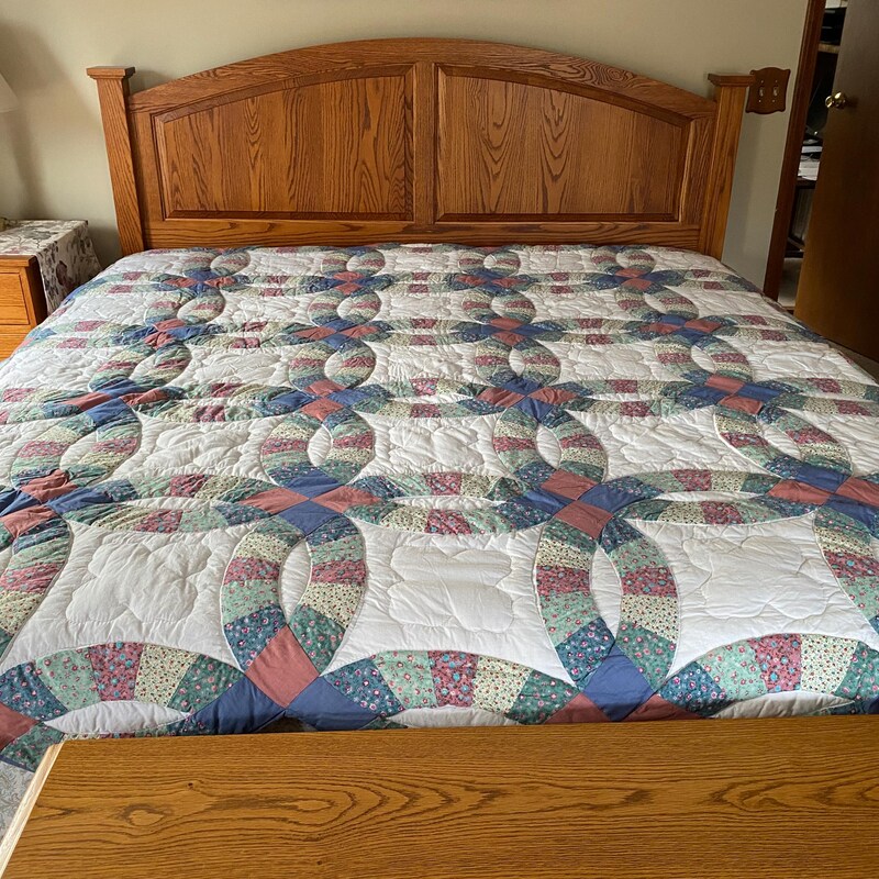 Handmade Queen Quilt Blue - Etsy