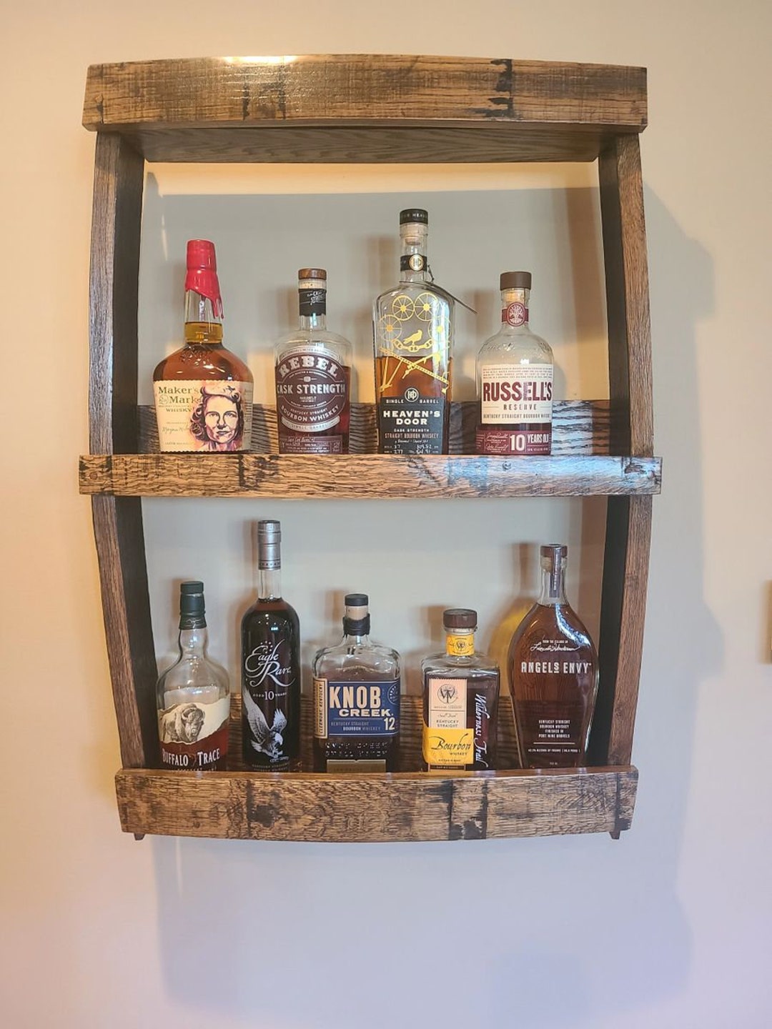 3 Tier Bourbon Barrel Shelf - Etsy