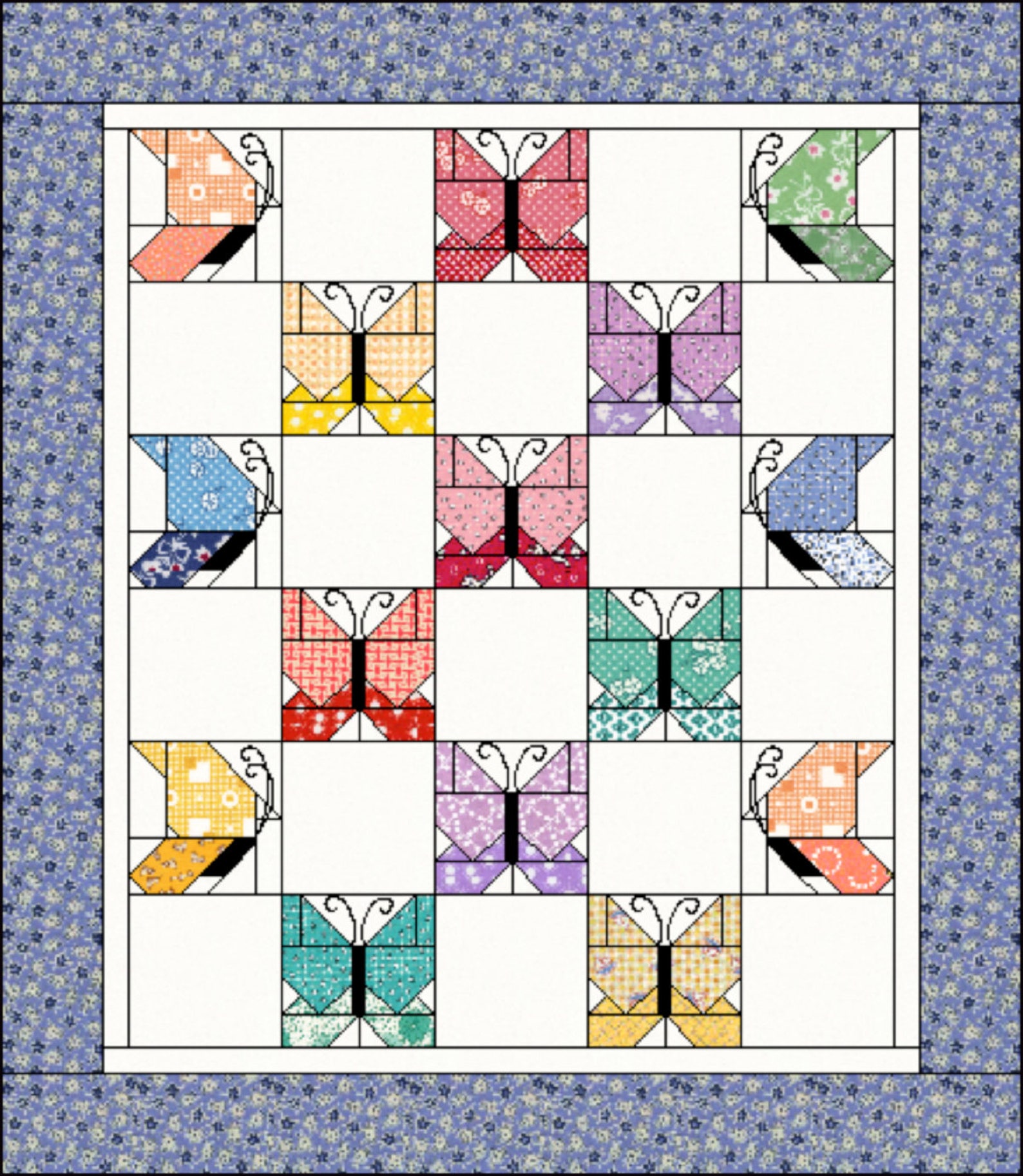 Butterfly Quilt Designed by Ruby Short Mckim - Etsy