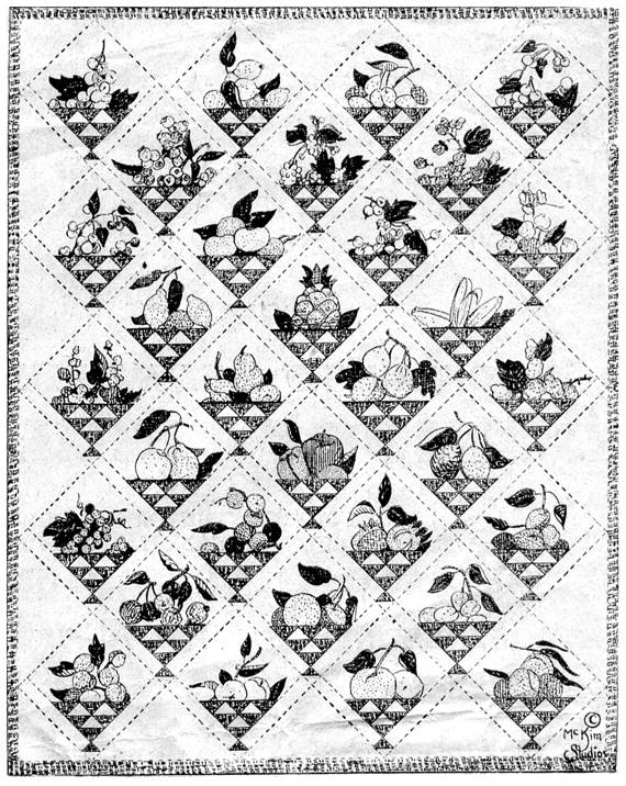 Fruit Basket Quilt Pattern Book, Designed by Ruby Short Mckim, 1932 - Etsy