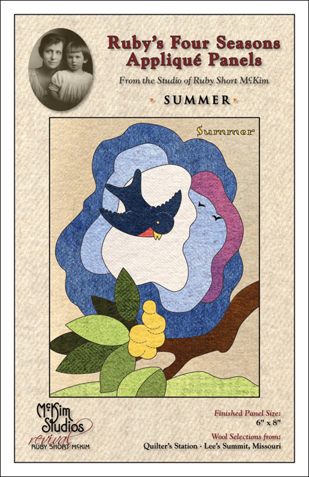 Four Seasons Appliqué Panels • SUMMER Designed by Ruby Short Mckim - Etsy