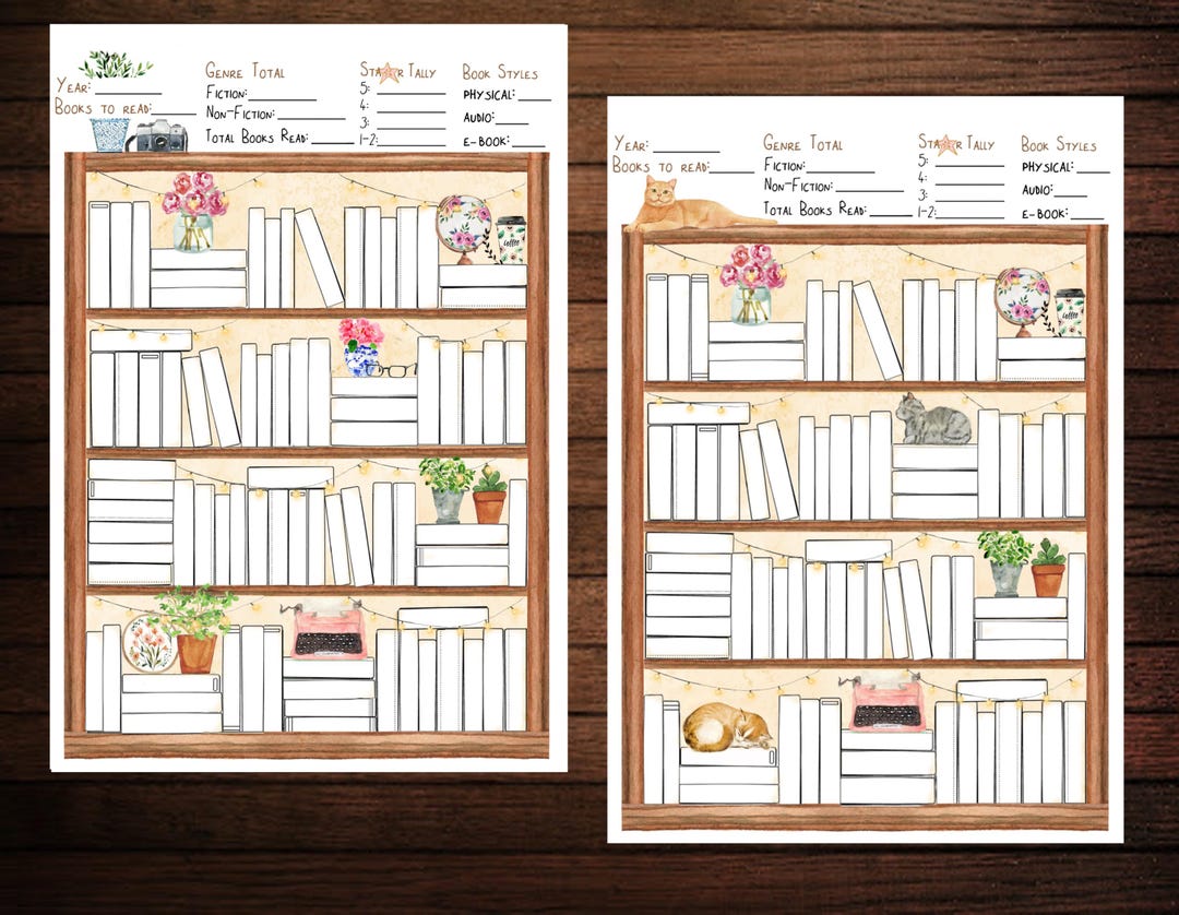 Book Reading Tracker, Reading Habit Tracker Bookmark, Book Lover Gift ...
