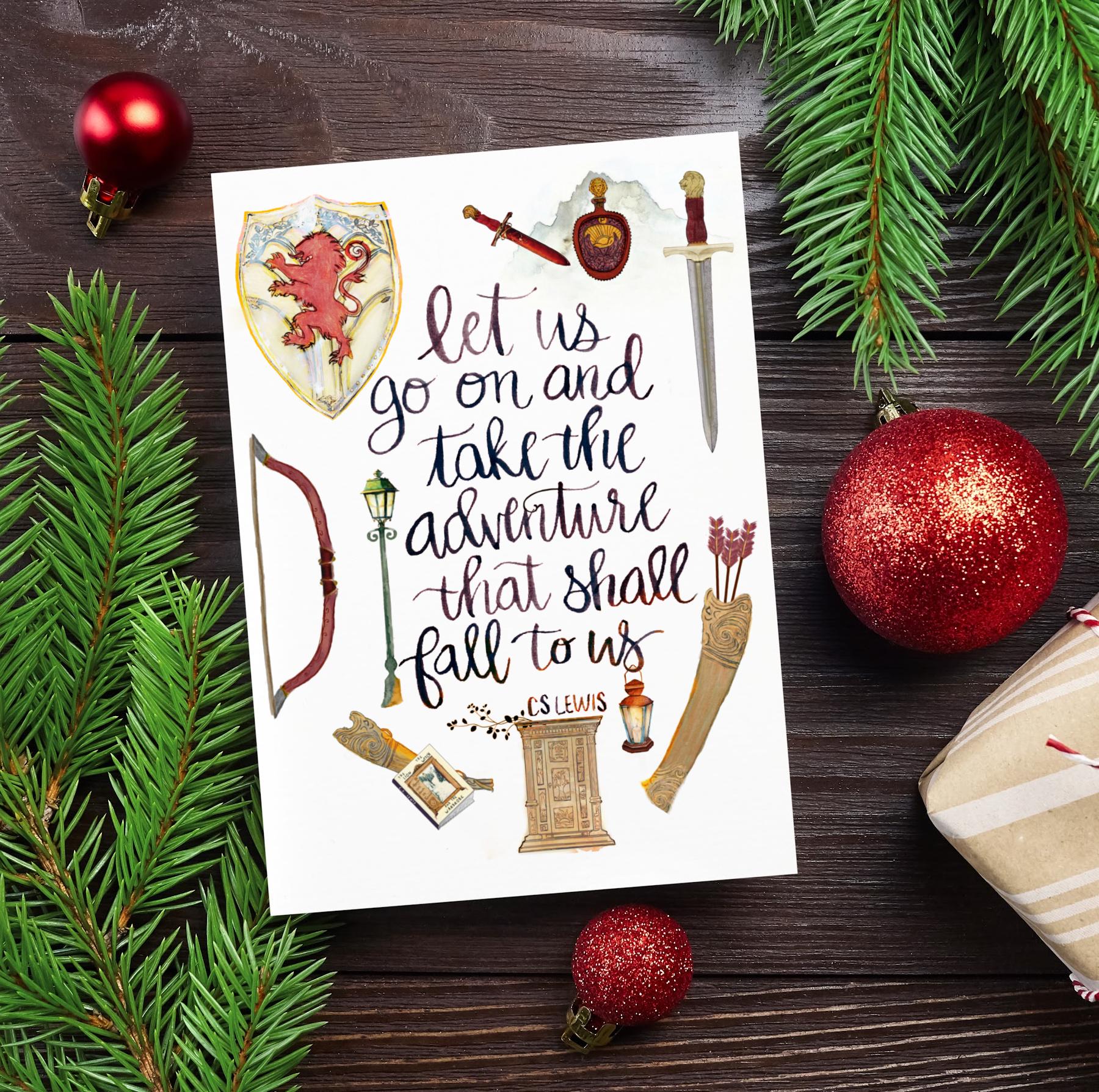 Narnia Christmas Art Print: Father Christmas Illustration (digital ...