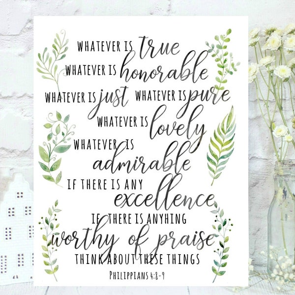 Whatever is True - Etsy