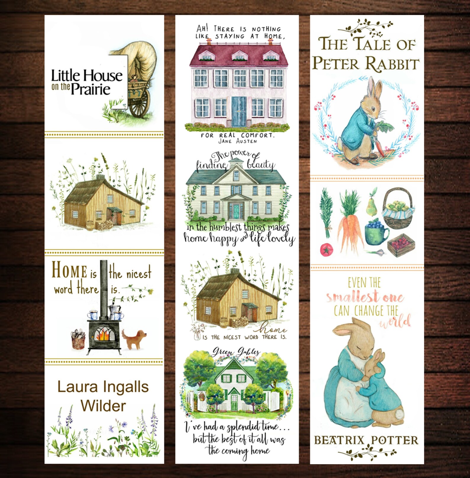 Children's Classic Books Bookmarks Literary Bookmarks - Etsy