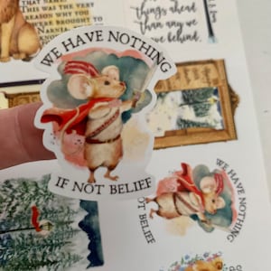 Narnia Sticker Sheets, Set of 8 Narnia Stickers, Narnia Wardrobe ...