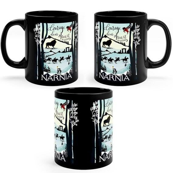 Narnia Mug Courage Dear Heart Watercolor Lion Aslan With - Etsy