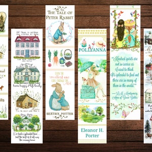 Children's Classic Books Bookmarks Literary Bookmarks - Etsy