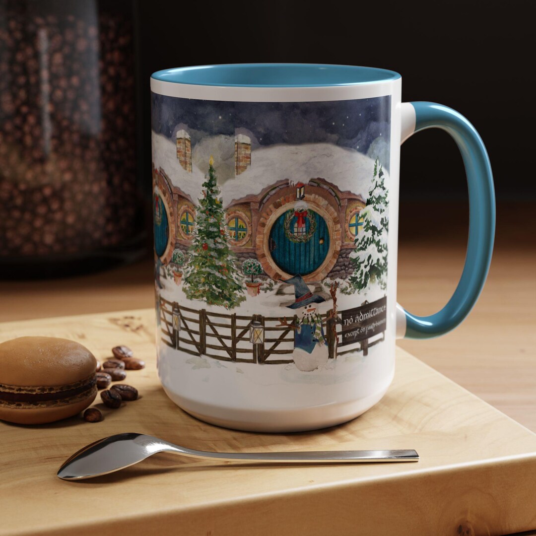 Lord of the Rings Hobbit Mug, Christmas Hobbit Hole, A Hobbit Christmas ...