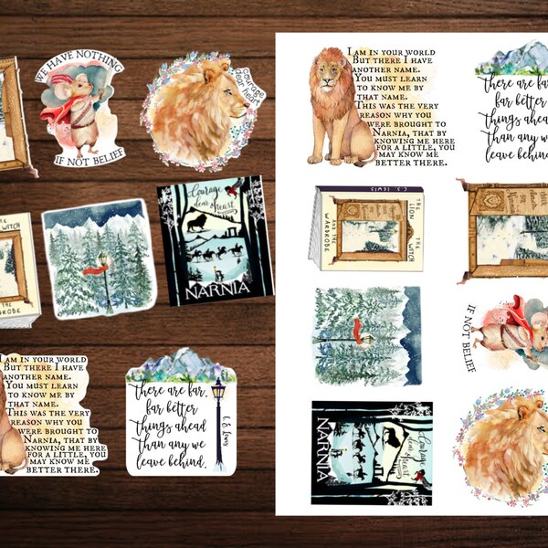 Narnia Stickers - Etsy