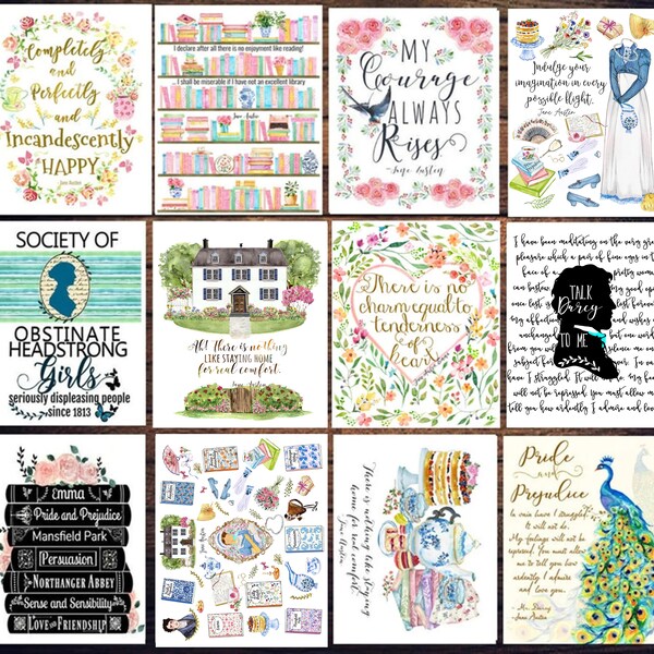 Jane Austen Quote Print - Etsy