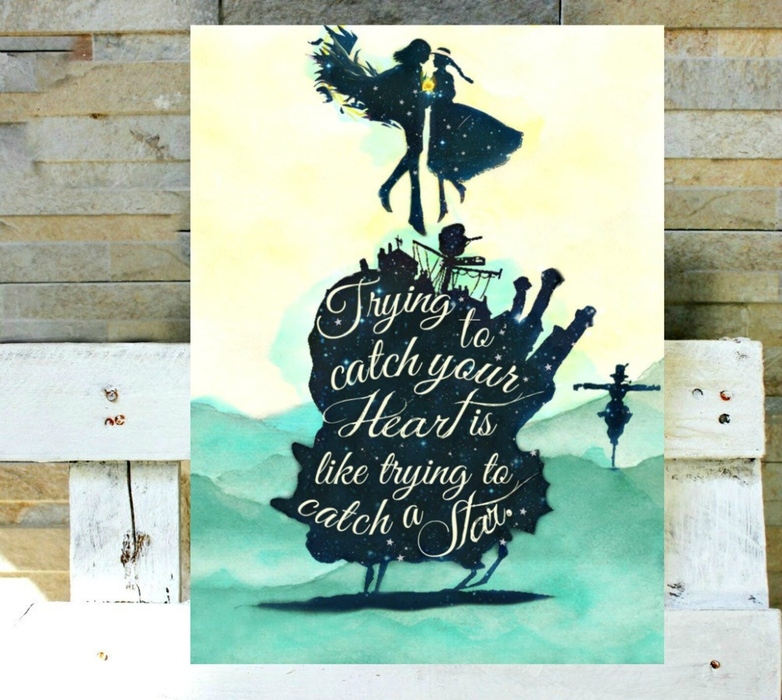 Howl's Moving Castle Quotes Howl's Moving Castle Wall - Etsy Canada