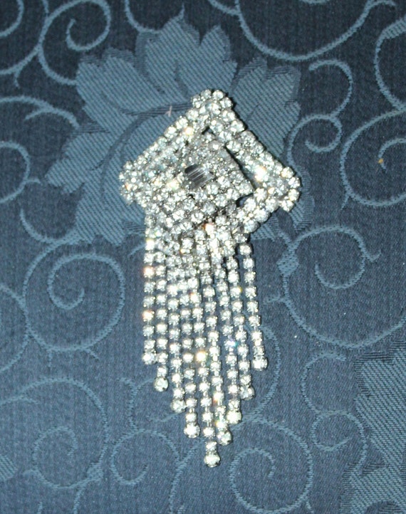 huge 1950s vintage rhinestone - Gem