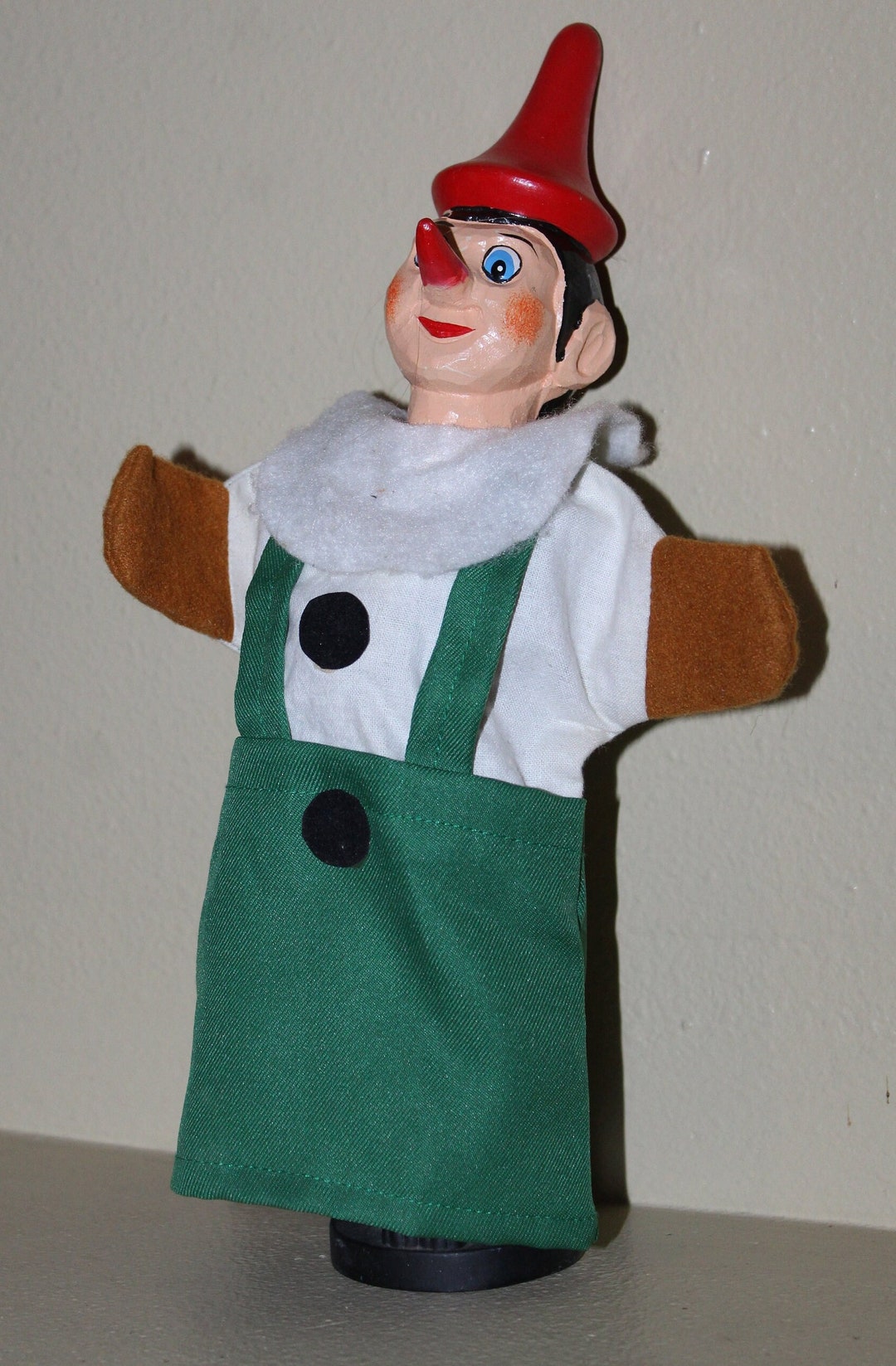 Pinocchio Hand Puppet, Wooden Head, Vintage 1960's - Etsy