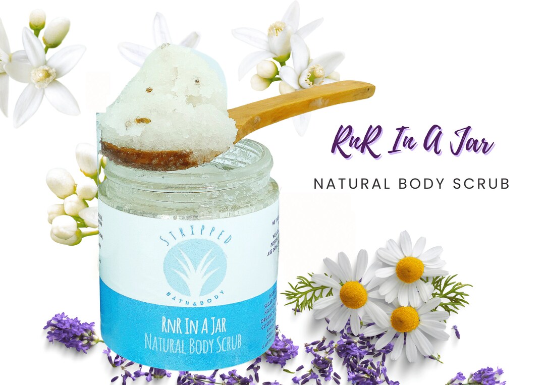 Rnr in A Jar Handmade Exfoliating Body Scrub small Jar Relaxing ...