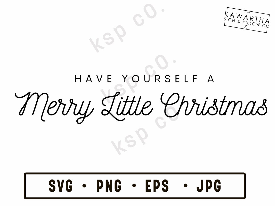 Merry Little Christmas SVG, Png, Jpeg, EPS, Digital Download, Digital ...
