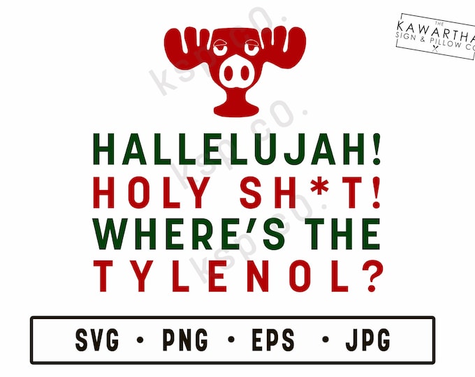 Hallelujah Holy Shit, SVG, Png, Jpeg, EPS, Digital Download, Digital ...