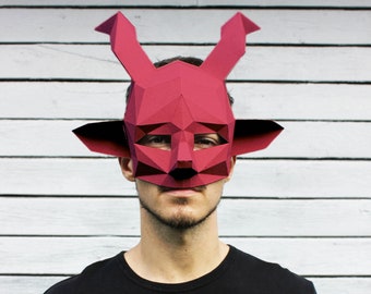 Printable Devil Mask - Etsy