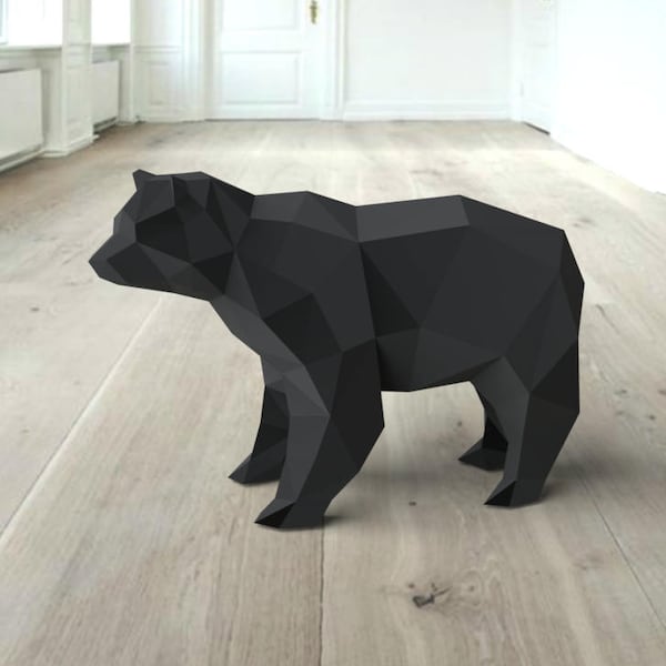 Papercraft Bear - Etsy