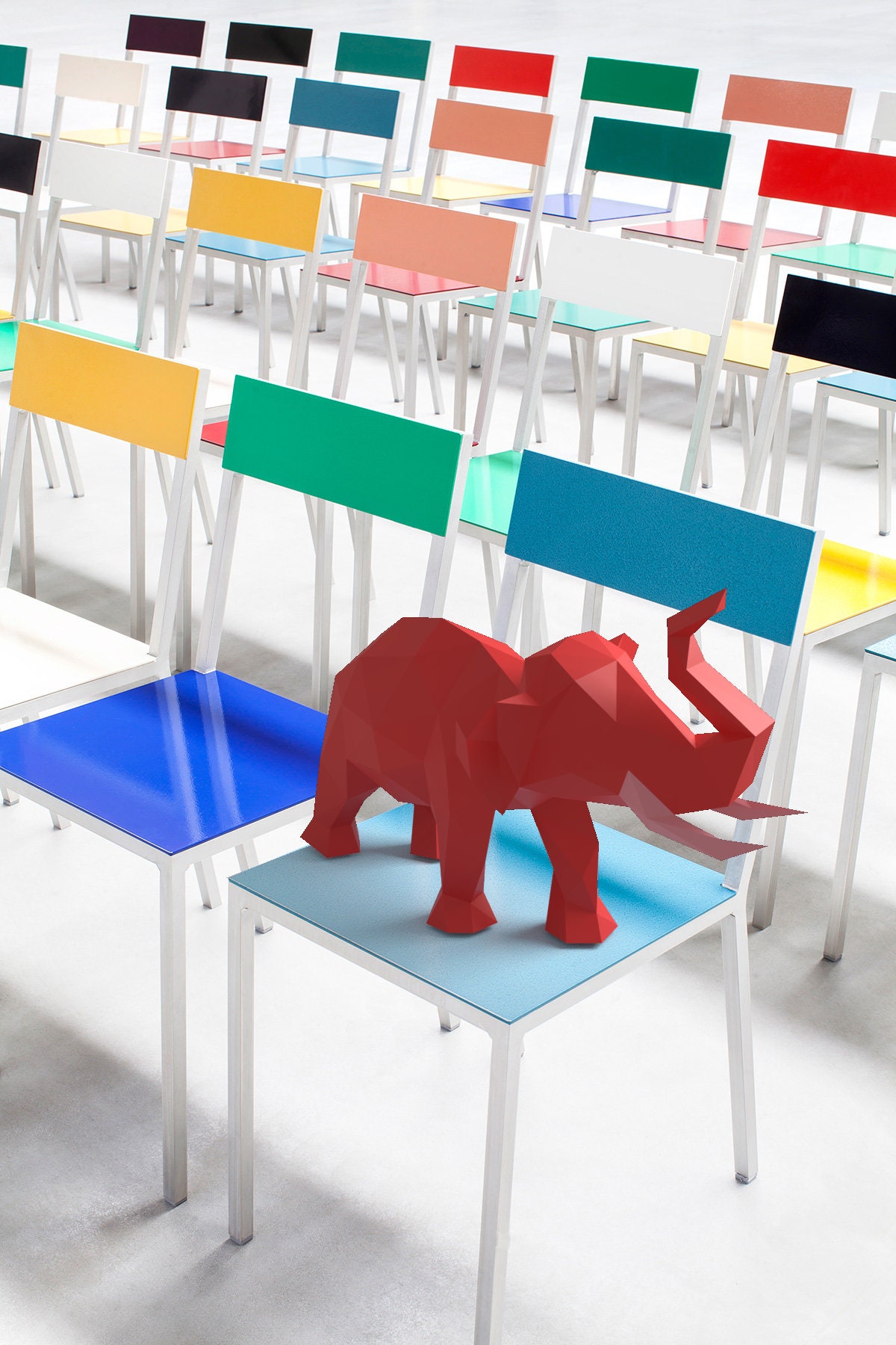 ELEPHANT 3D Papercraft PDF Paper Sculpture Template, Origami Kit, Paper ...