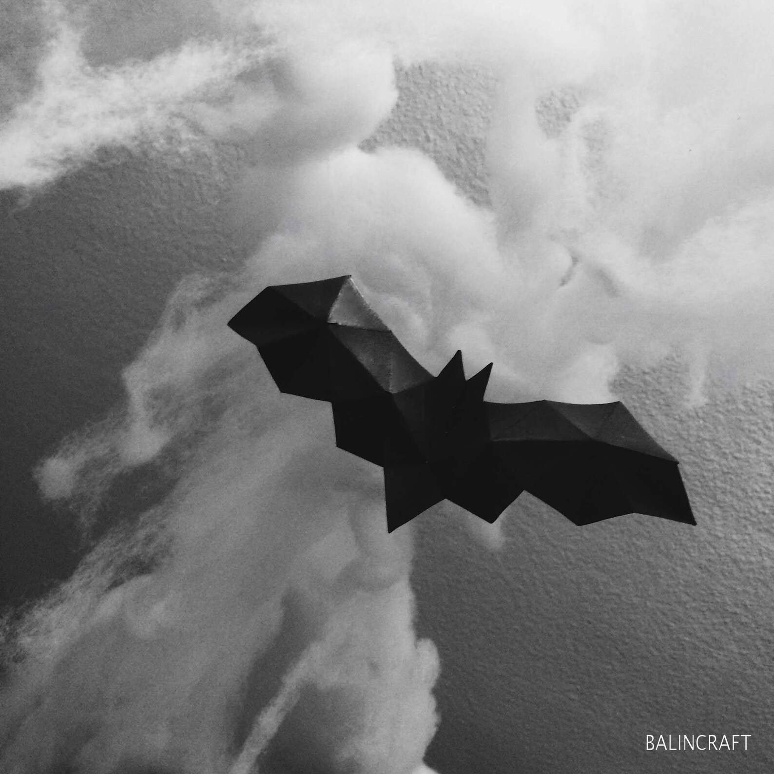 BAT Low Poly DIY 3D Paper Papercraft Template Day of the - Etsy
