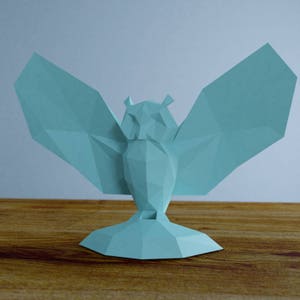 OWL (3d DIY PDF Papercraft Animal Head/paper Origami ) Low Poly ...