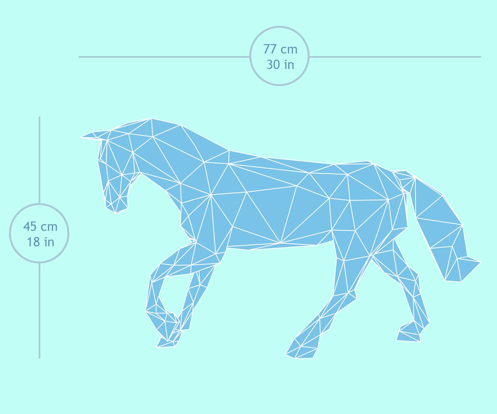 HORSE DIY 3D Papercraft PDF Paper Sculpture Template, Origami Kit ...