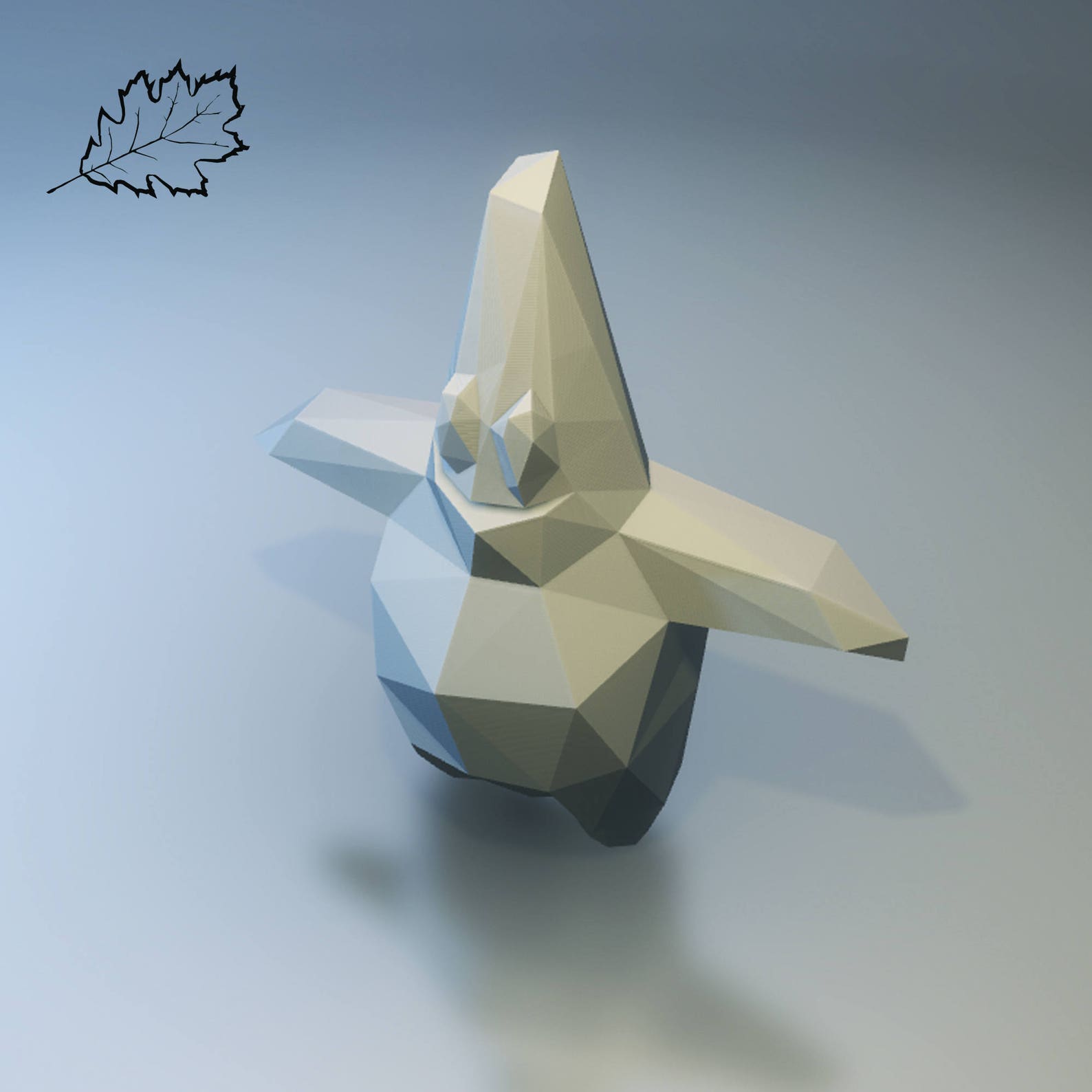 Spongebob Inspired Patrick Star Papercraft Sculpture. Low Poly 3D DIY ...