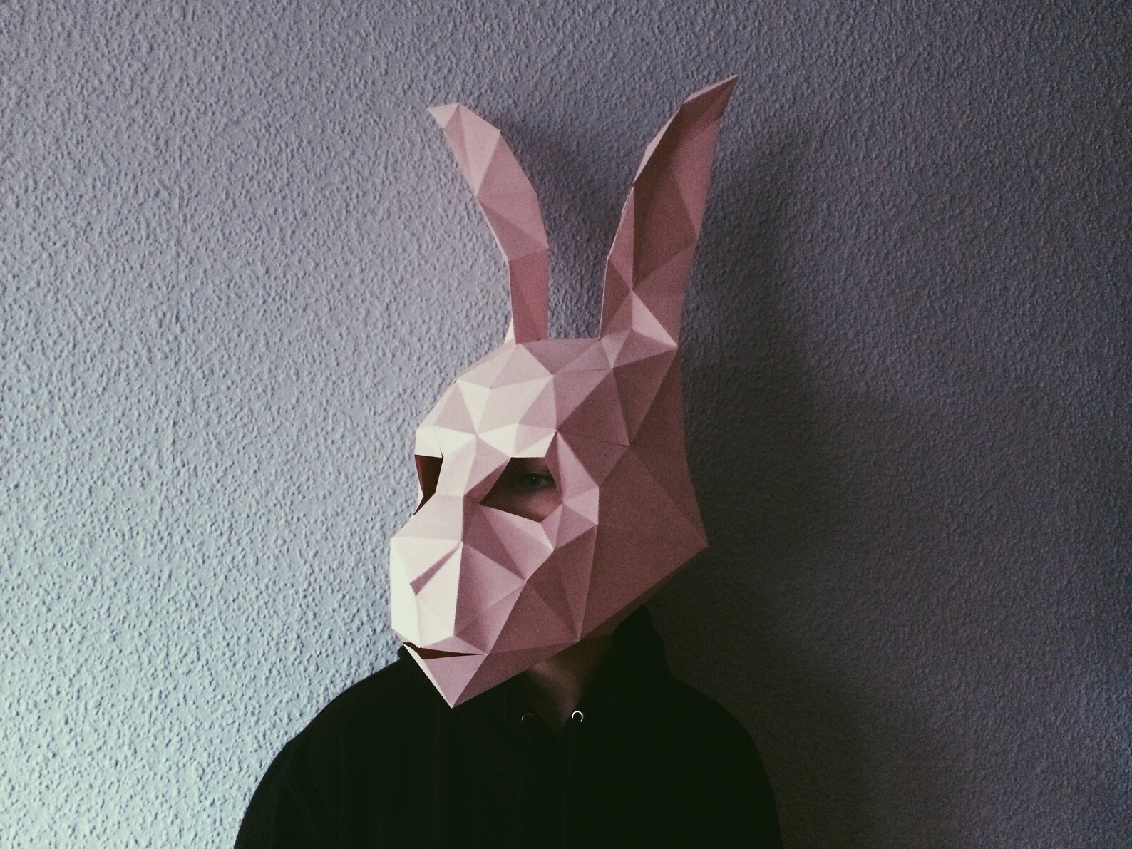 RABBIT MASK - Bunny 3D Papercraft, Low Poly Animal Costume for Kids and ...