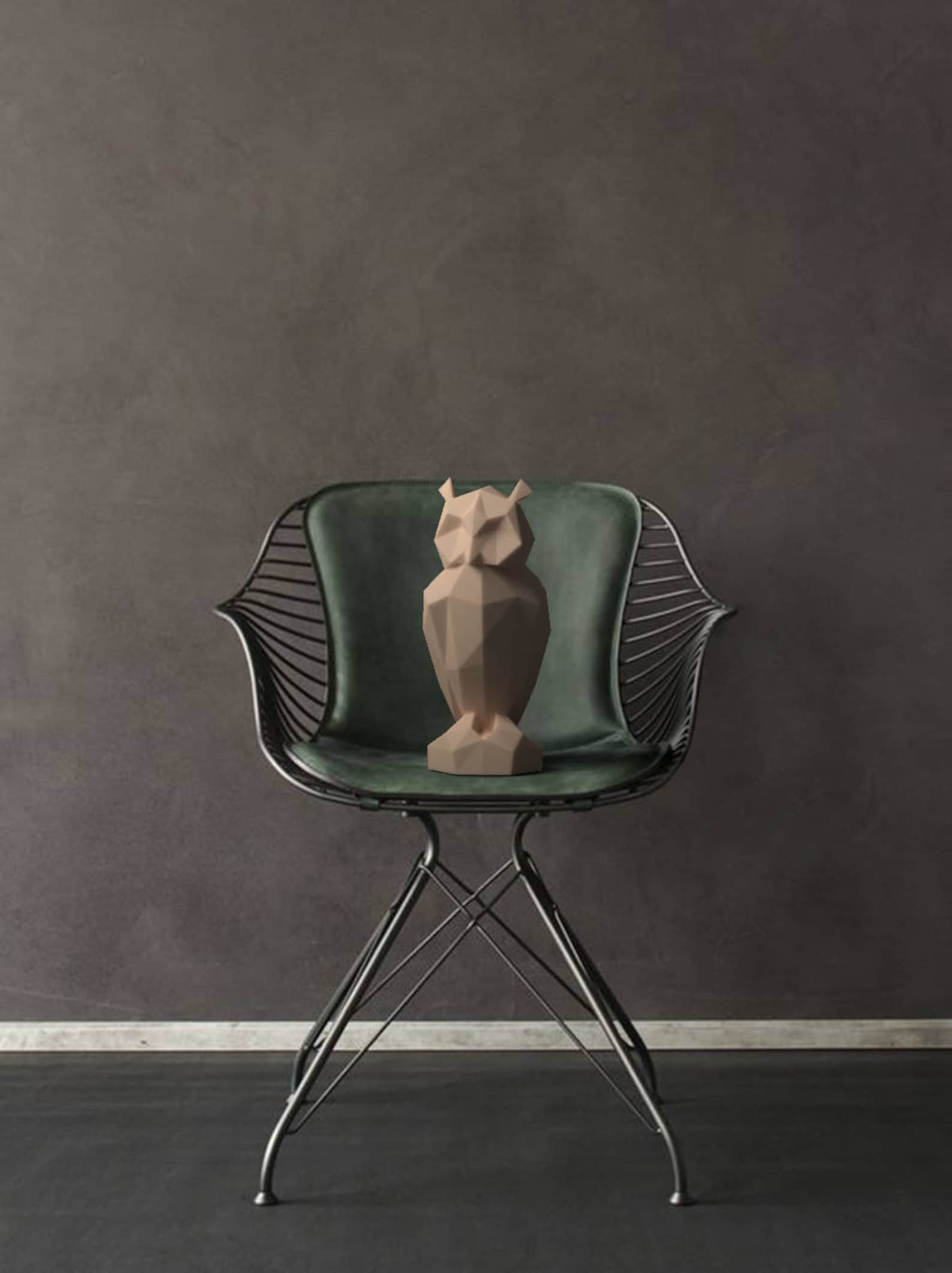 Owl Papercraft Paper Owl Animal Trophy Loft Decor Home - Etsy